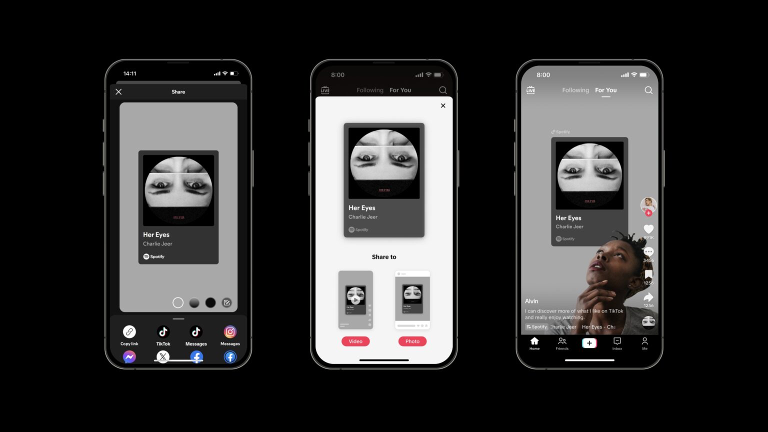 TikTok’s “Share to TikTok” Connects Directly with Spotify, Apple Music
