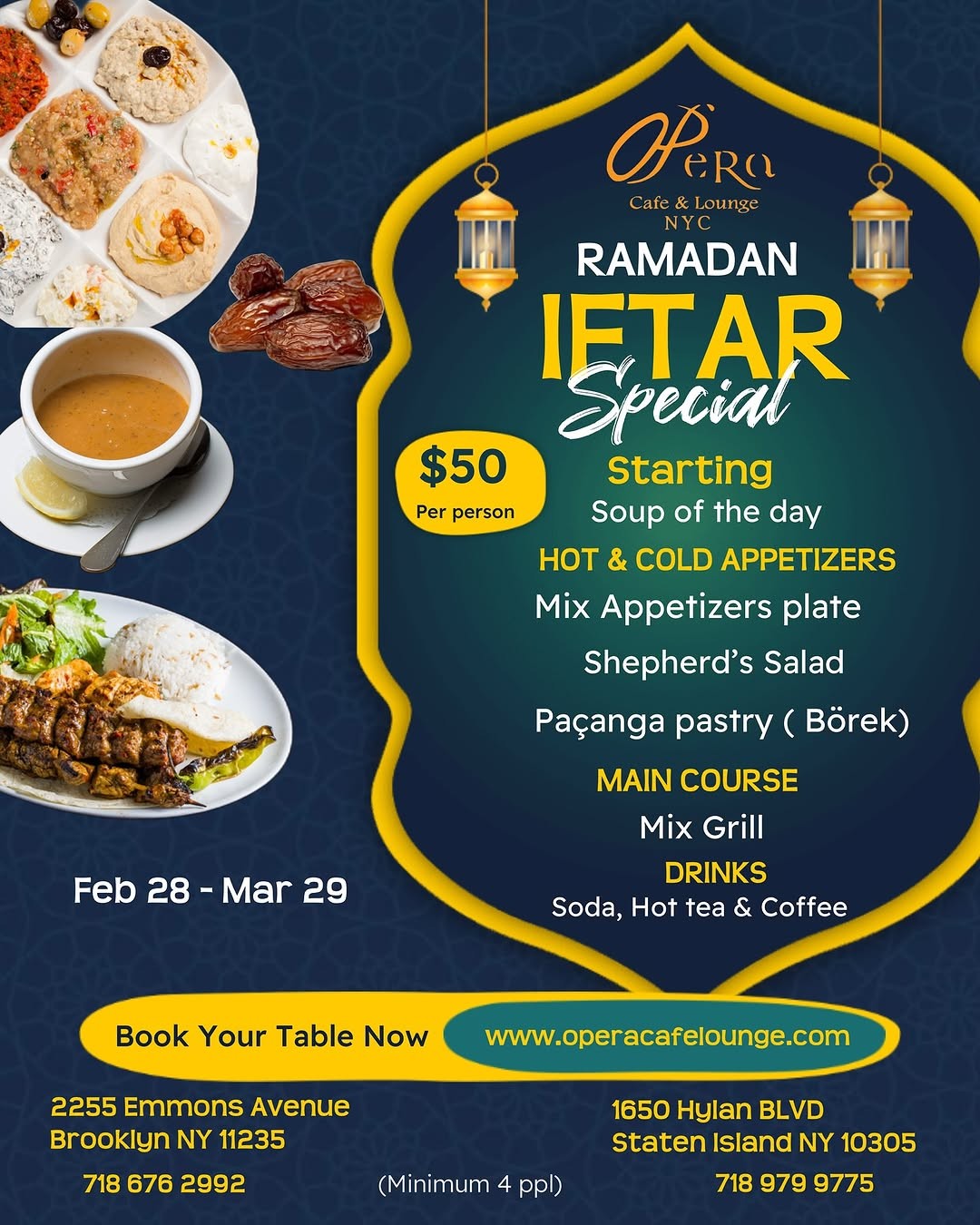 Opera Cafe Lounge Presents a Special Turkish & Mediterranean Iftar This ...