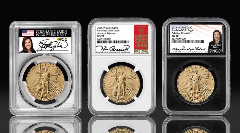 Global Coin Unveils Ultra-Rare 2025 W $50 Burnished Gold Eagle SP70 ...