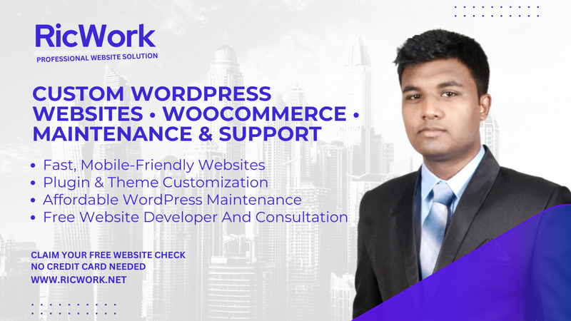 Ric Work Offers Expert WordPress Website Development Services for U.S. Businesses